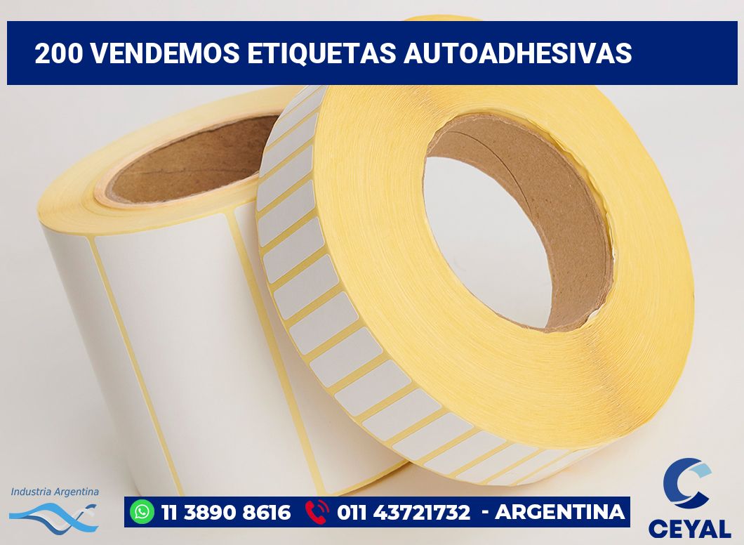 200 Vendemos etiquetas autoadhesivas - Etiquetas Void
