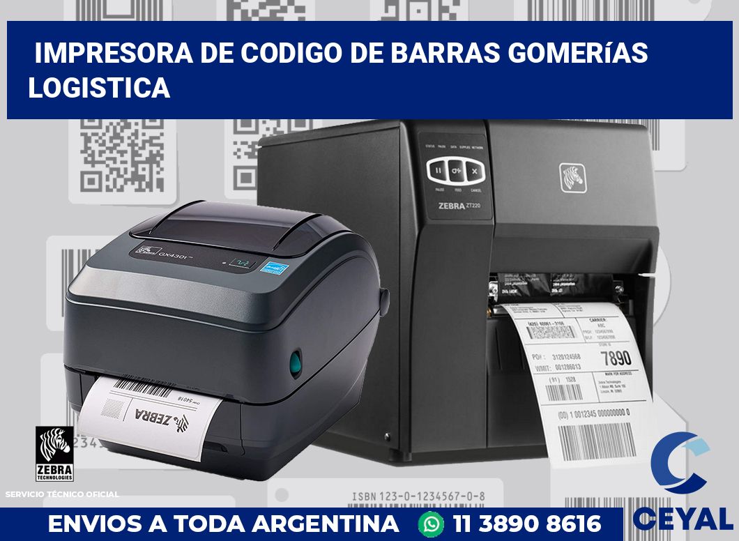 Impresora de codigo de barras Gomerías logistica - Etiquetas Void