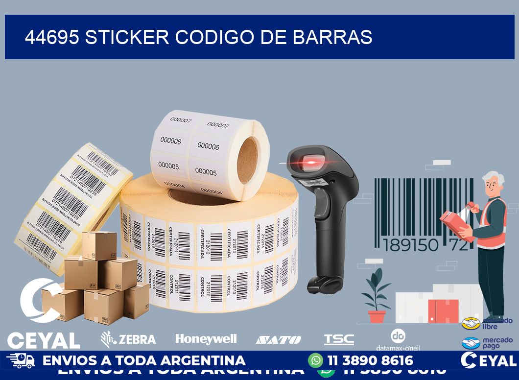 44695 STICKER CODIGO DE BARRAS - Etiquetas Void